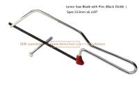 China Junior Saw Blade with Pins Black Oxide 153mm x 6mm 18T for Wood Plastic Metal Cutting for sale