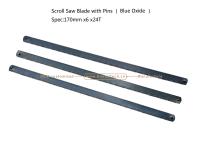China Scroll Saw Blade with Pins Blue Oxide 170mm x 6mm 24T for Wood Plastic Metal Cutting for sale