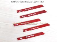 China U118B Bimetal Jig Saw Blade 75mm x 8 x 14T Laser Logo Bulk Reciprocating Saw Blade for sale