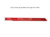 China U111C Carbon Steel Jig Saw Blade 100mm x 8 x 8T for Wood Cutting Bulk Laser Logo for sale