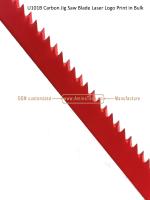China Carbon Steel Jig Saw Blade 100mm x 8 x 10T for Wood Cutting Bulk with Laser Logo for sale