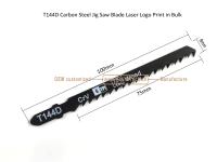 China T144D Carbon Jig Saw Blade 100mmx8x6T for Wood Cutting Bulk Laser Logo Print for sale