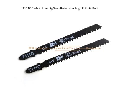 China T111C Carbon Steel Jig Saw Blade 100mmx8x8T for Wood Cutting Bulk Laser Logo for sale