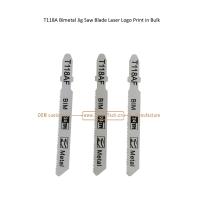 China T118AF Bimetal Jig Saw Blade 75mm x 8 x 24T Laser Logo Bulk for Soft Metal Cutting for sale