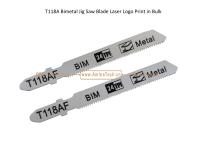 China T118AF Bimetal Jig Saw Blade 75mm x 8 x 24T Laser Logo Bulk for Soft Metal Cutting for sale