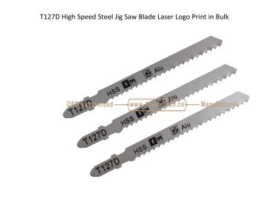 China T127D High Speed Steel Jig Saw Blade 100mm x 8 x 8T for Wood Cutting Bulk Laser Logo for sale