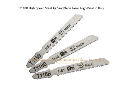 China T118B High Speed Steel Jig Saw Blade 75mm x 8mm 12TPI for Straight Cuts in Medium Thin Metal for sale