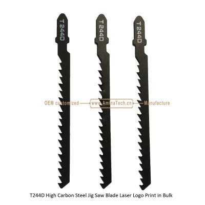 China T244D Carbon Jig Saw Blade 100mmx6.5x6T Laser Logo Bulk for Wood Cutting Power Tool for sale