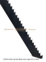 China U101B Carbon Steel Jig Saw Blade 100mm x 8 x 10T for Wood Cutting Bulk Laser Logo for sale