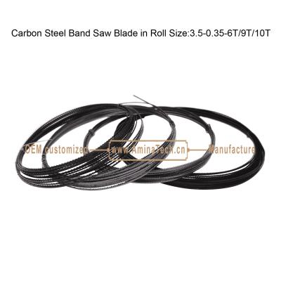 China Carbon Steel Band Saw Blade in Roll 3.5-0.35-6T 9T 10T for Wood and Soft Metal Cutting for sale