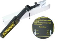 China Professional Digital Metal Detector 9V Battery 400g Airport Security Handheld Scanner for sale