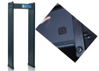 China Public Guard Portable Walk Through Metal Detector Security Gate PVC Synthetic Material for sale