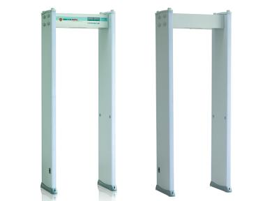 China Silver Grey Multi Zones Metal Detector Gate , Archway Metal Detectors Pinpointer for sale