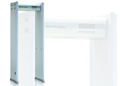 China Portable Door Frame Metal Detector 6 Zone 200 Level Sensitivity Airport Security Scanner for sale