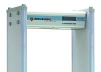 China Portable Door Frame Metal Detector 6 Zone 200 Level Sensitivity Airport Security Scanner for sale