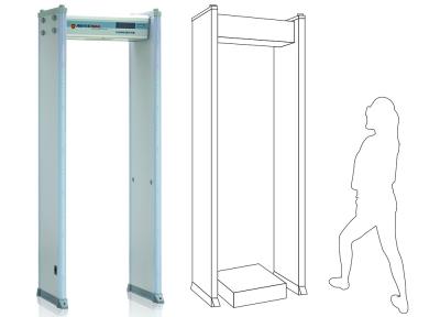 China Full Color Walk Through Metal Detector Door Touch Screen 200 Sensitivity 6 Zones for sale
