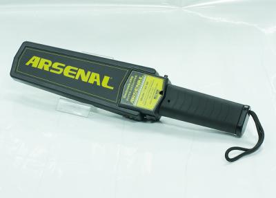 China Black Super Scanner Hand Held Metal Detector Equipment CE FCC Certification for sale