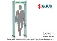 China Led Screen Door Metal Detector Security Gate With 33 Detect Zones for sale