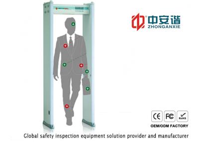 China Led Screen Door Metal Detector Security Gate With 33 Detect Zones for sale