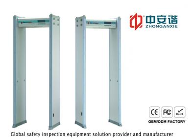 China 18 Zone Walk Through Metal Detector Body Scanner 90-240V Password Management for sale