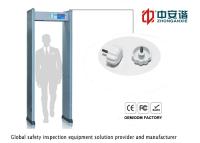 China 4 Zone Walk Through Metal Detector Gate 90-240V Password Protection Security Scanner for sale