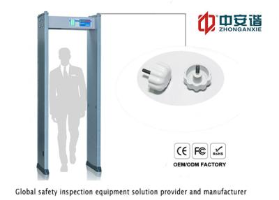 China 4 Zone Walk Through Metal Detector Gate 90-240V Password Protection Security Scanner for sale