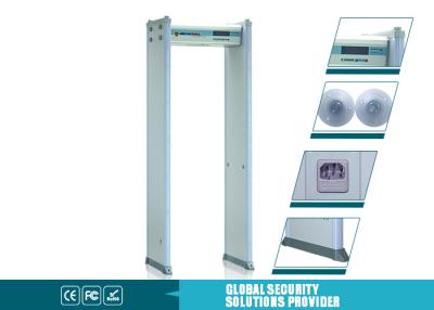 China 6 Zone Walk Through Metal Detector 90-240V Hospital Security Screening Door for sale
