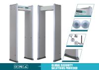 China 18 Zones metal scanner detector IP55 walk through scanner Anti Interference  for sale