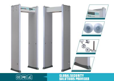 China 18 Zones metal scanner detector IP55 walk through scanner Anti Interference  for sale