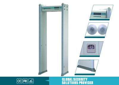 China 18 Zone Walk Through Metal Detector 90-240V 20W with Double Infrared Switch for sale