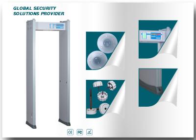 China Indoor 4 Zone Walk Through Metal Detector Door 2000x700mm with Counter for sale