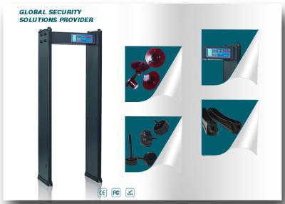 China 4 Zone Walk Through Metal Detector 2000x700mm Channel 90-240V Security Gate for sale