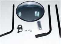 China Portable Under Vehicle Inspection Mirror 30cm Acrylic Convex with LED Light and Telescopic Handle for sale