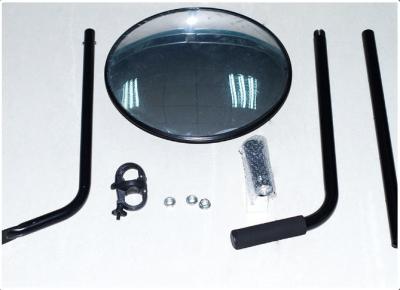 China Portable Under Vehicle Inspection Mirror 30cm Acrylic Convex with LED Light and Telescopic Handle for sale