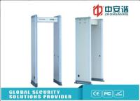 China Commercial Walk Through Metal Detector Door Frame Multi Interlaced Detection Regions for sale