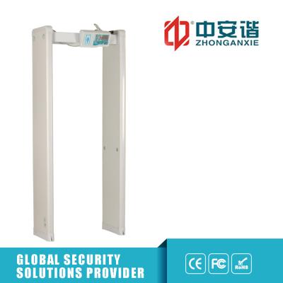 China Multi Zone Door Frame Metal Detector Walkthrough LED Screen IP55 400 Sensitivity for sale