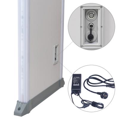 China Touch Screen Archway Metal Detector Walk Through Gate Door Frame 48 Detecting Zones for sale