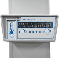 China Quick Test Contactless Walk Through Metal Detector With Temperature Sensor for sale