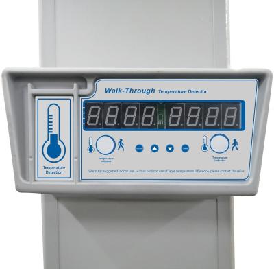 China Quick Test Contactless Walk Through Metal Detector With Temperature Sensor for sale