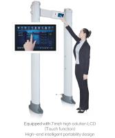 China 7 Inch LCD Display 33 Zones Door Frame Metal Detector for sale