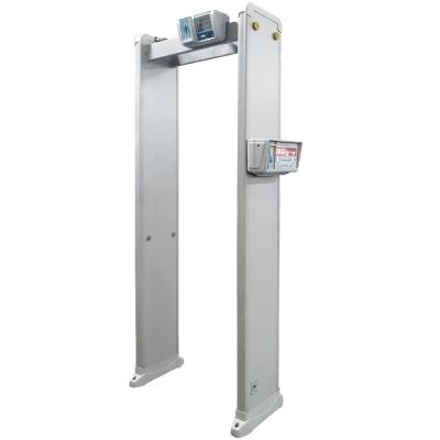 China Medical Accuracy Walk Through Metal Detector with Temperature Measurement 2000mm Height for sale