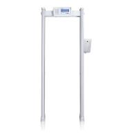 China 3.7-inch LCD Display Walk Through Human Body Temperature Scanner Fever Detector for sale