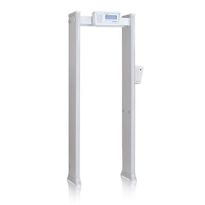 China 3.7-inch LCD Display Walk Through Human Body Temperature Scanner Fever Detector for sale
