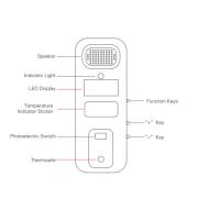 China 240 Series Single Zone Walk Through Metal Detector with Infrared Temperature Measurement 12V for sale
