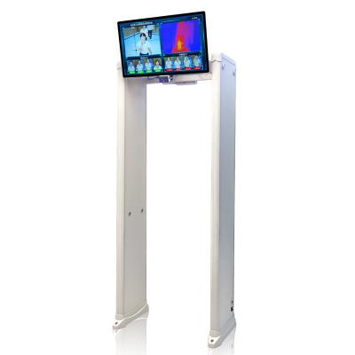 China Thermal Imaging Temperature Measurement Walk Through Metal Detector 2000mm Height for sale