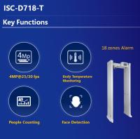 China Dahua ISC-D718-T Walk Through Metal Detector with Temperature Monitoring and People Counting Camera 256x192 for sale