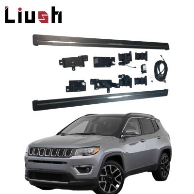China Silent Motor Automatic Running Board Retractable Electric Side Pedal Kit For Jeep Compass MK2 SUV for sale
