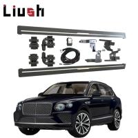 China Aluminum Automatic Side Pedal Matte Black Finish Electric Running Board For Bentley Bentayga for sale