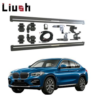 China Matte Black Aluminum Automatic Electric Running Board Side Steps For BMW X4 G02 2025 for sale