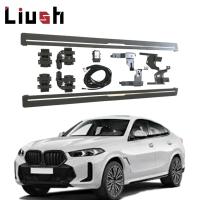 China Black Aluminum Automatic Electric Running Board Side Steps For BMW X6 G06 2020-2025 for sale
